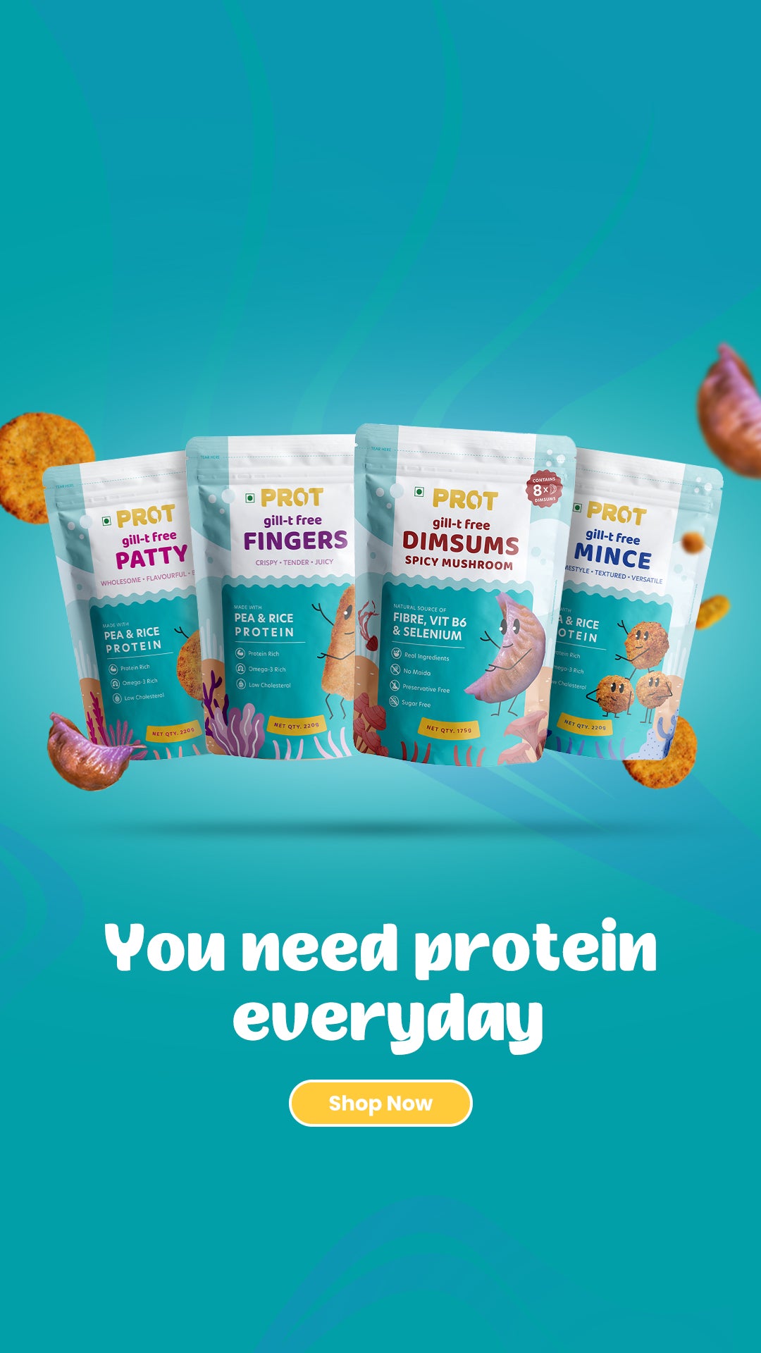 Prot: Buy 100% Plant-Based Protein Snacking